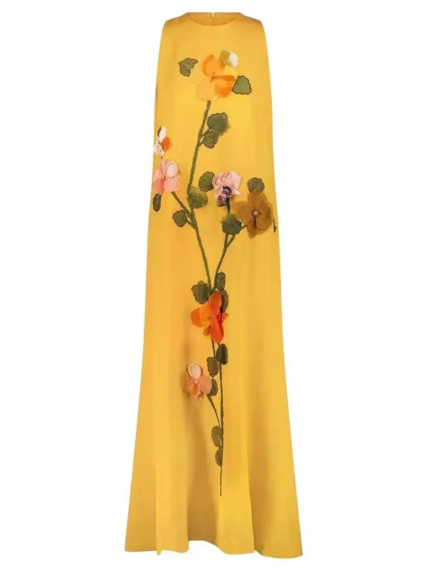 Lela Rose France Maxi Dress - Yellow
