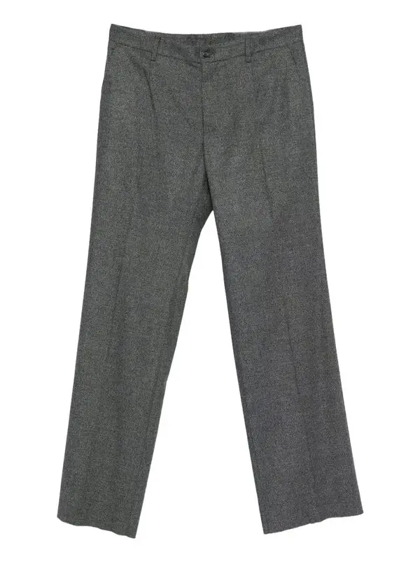 Dolce & Gabbana Pressed-crease Trousers - Grey