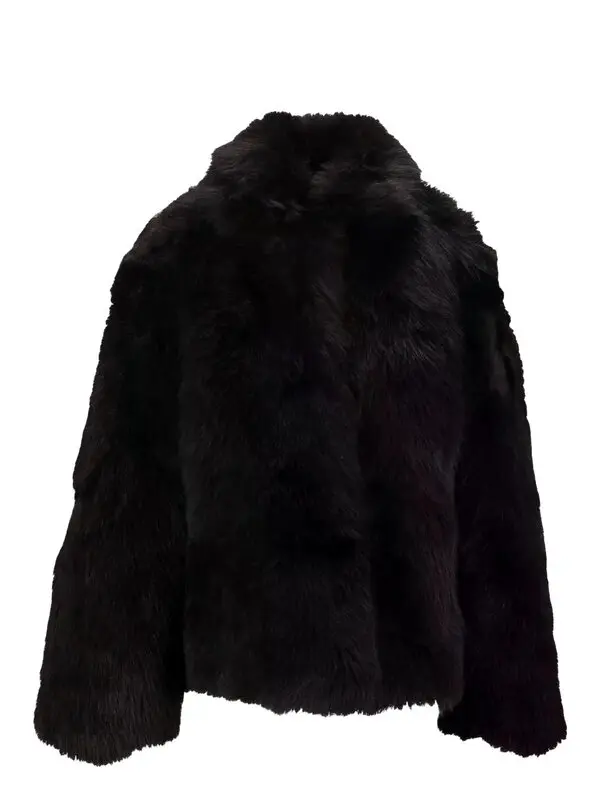 LA ROSE Sheepskin Jacket - Black