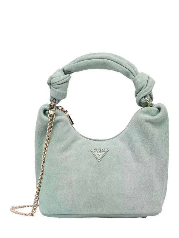 Guess Mini Isotta Knotted-handle Tote Bag - Blue