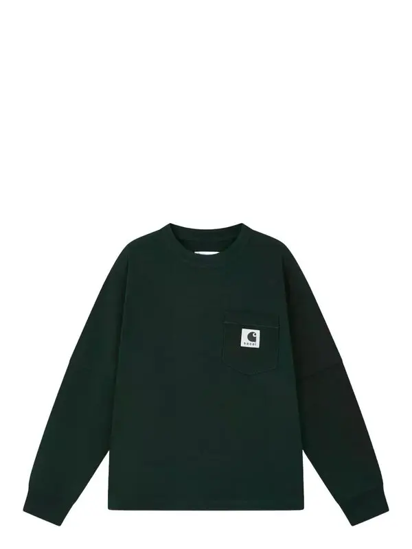 Sacai X Carhartt Wip Cotton Jersey T-shirt - Green