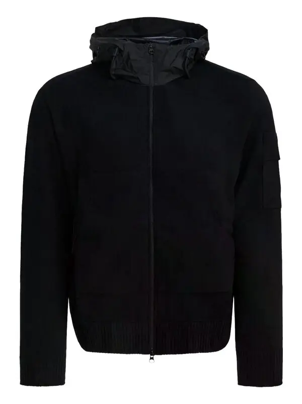 C.P. COMPANY Metropolis Series Hooded Zip-up Jacket - Black