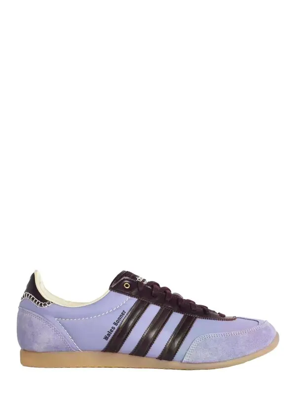 Adidas X Wales Bonner Suede And Leather Sneakers - Purple