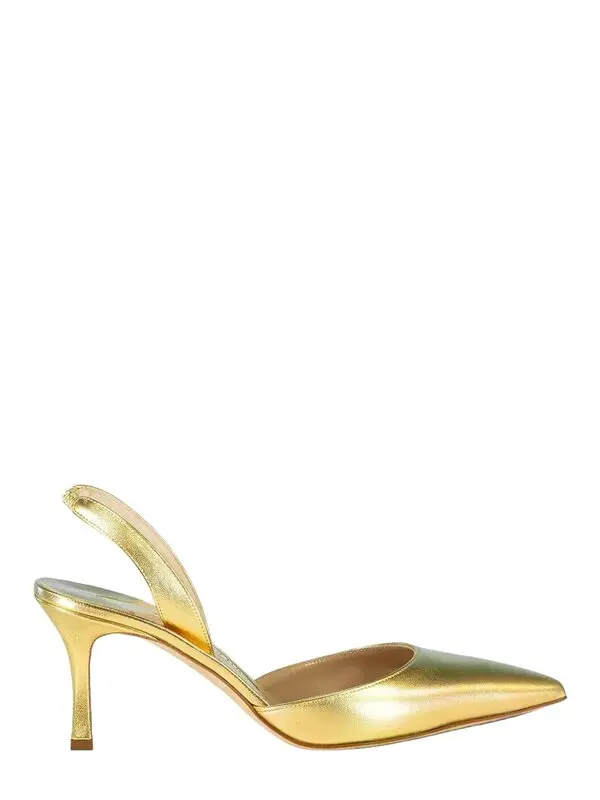 Manolo Blahnik 70mm Carolyne Pumps - Gold