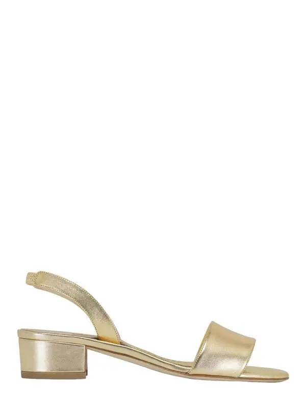 Manolo Blahnik 30mm Patopia Sandals - Gold