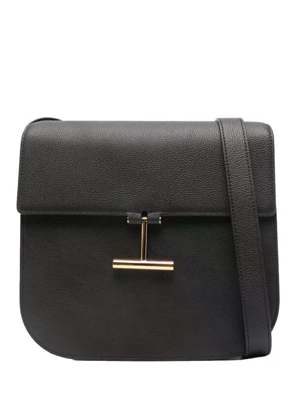 TOM FORD Grain Leather Cross Body Bag - Brown
