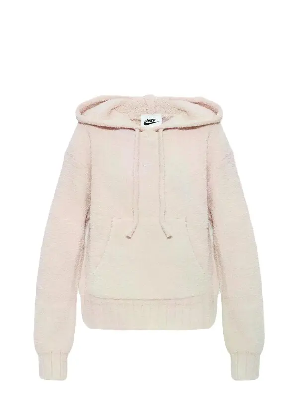 Nike Phoenix Bouclé Hoodie - Pink