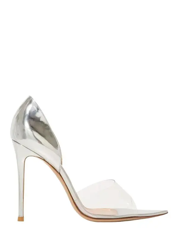GIANVITO ROSSI 105mm Open-toe Sandals - Silver