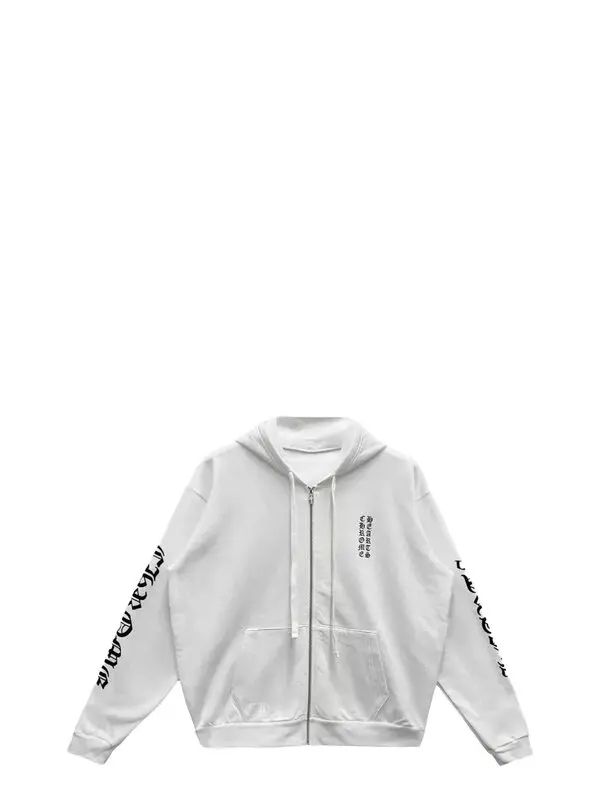Chrome Hearts Monogram Zip Hoodie - White