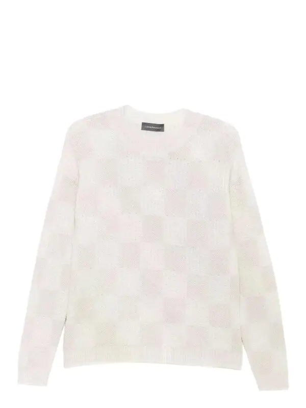Lorena Antoniazzi Sequin-embellished Check Sweater - Pink