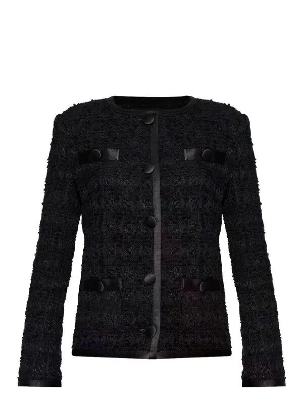 Dolce & Gabbana Buttoned-trim Jacket - Black