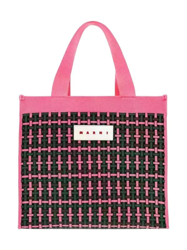 Marni Cotton-blend Tote Bag - Pink
