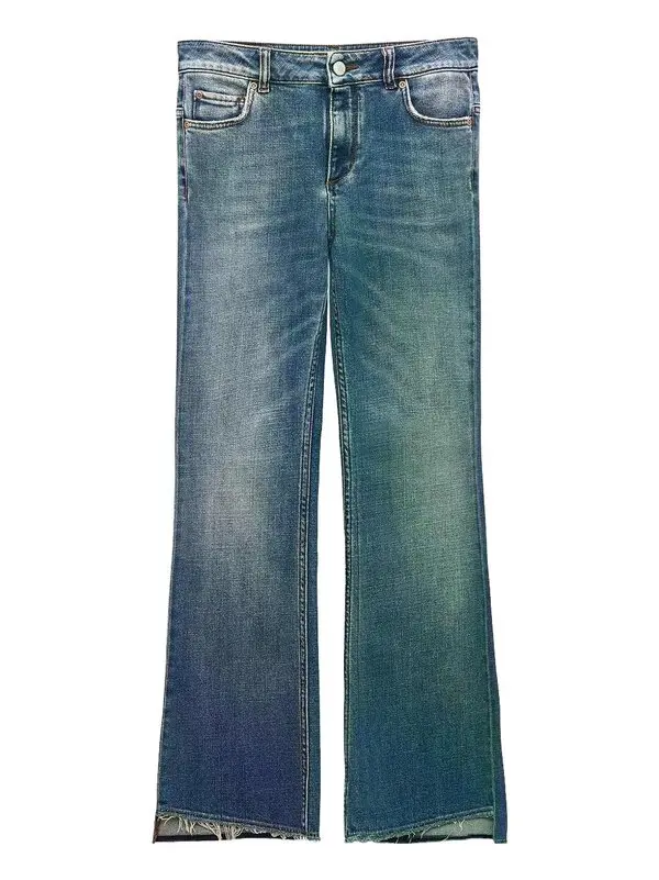 Dorothee Schumacher Frayed Hem Flared Jeans - Blue