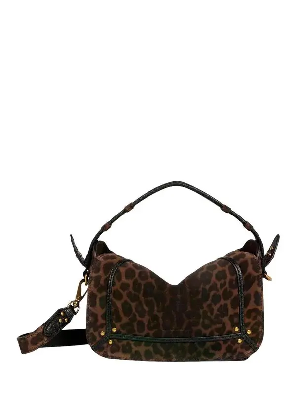 Jérôme Dreyfuss Pepito Leopard-print Shoulder Bag - Brown