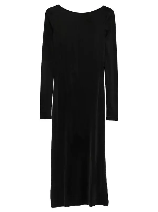 Filippa K Scoop-back Jersey Midi Dress - Black