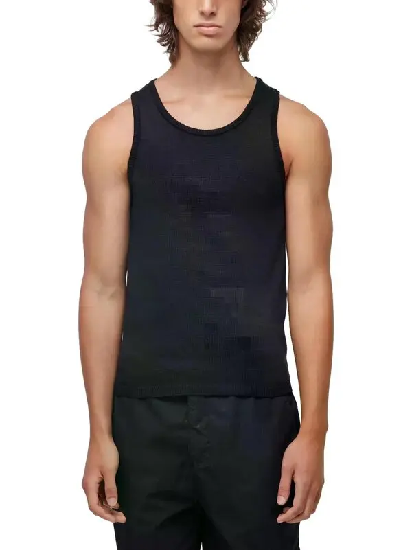 OSKLEN Ribbed-knit Tank Top - Black