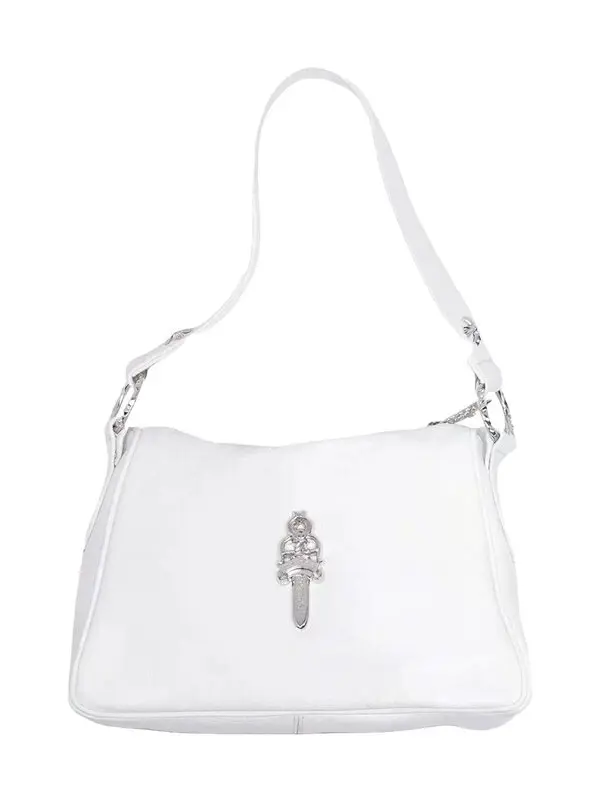 Chrome Hearts Dagger Chicken Nugget Leather Bag - White