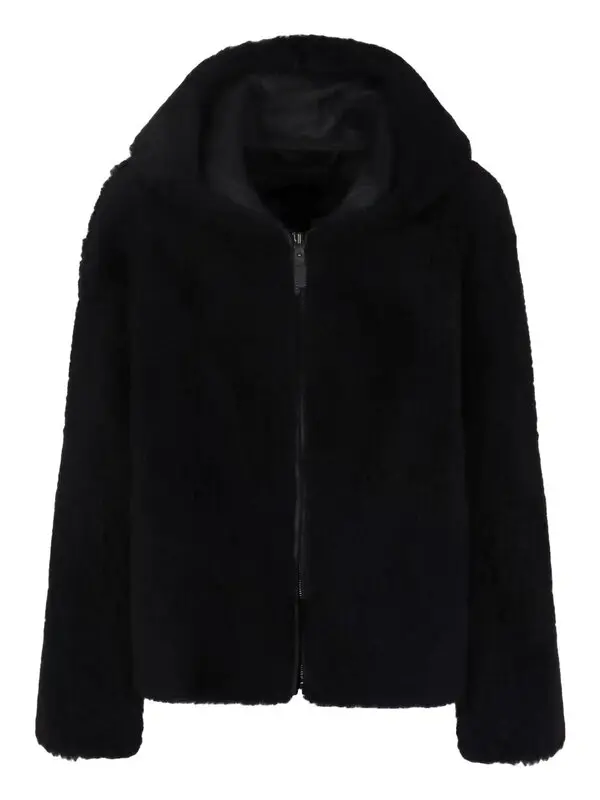 Max Mara Hooded Fleece Jacket - Blue