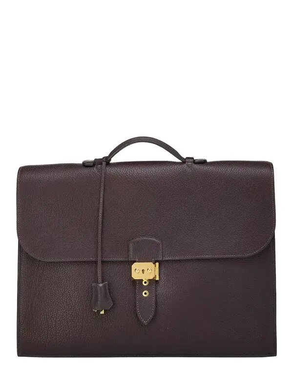 Hermès Sac À Dépêches Briefcase - Havane