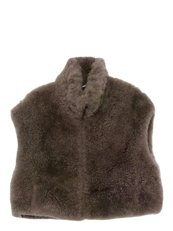 LISKA High-neck Gilet - Grey