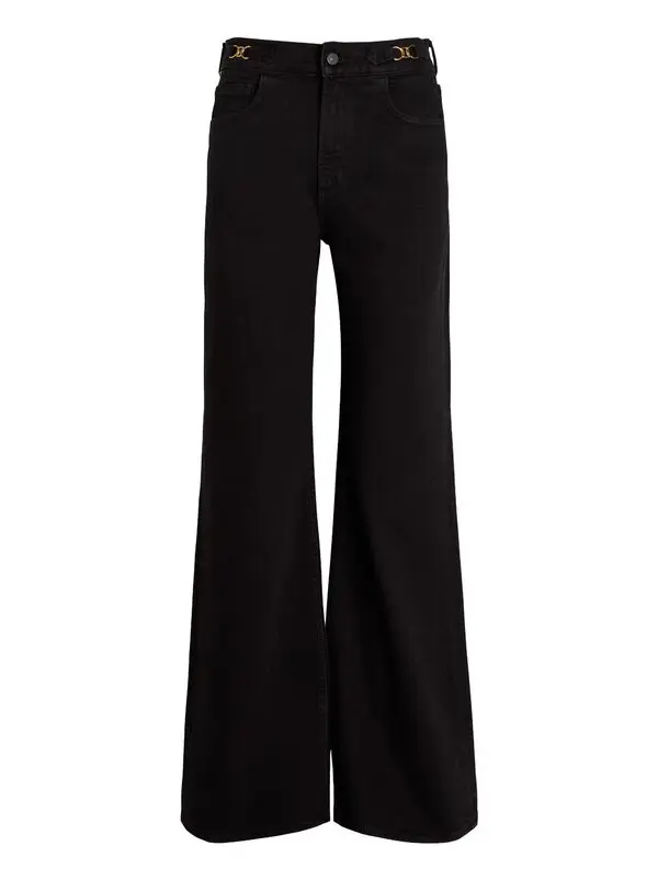 Citizens Of Humanity Kimberly Horsebit-embellished Flared-leg Jeans - Black