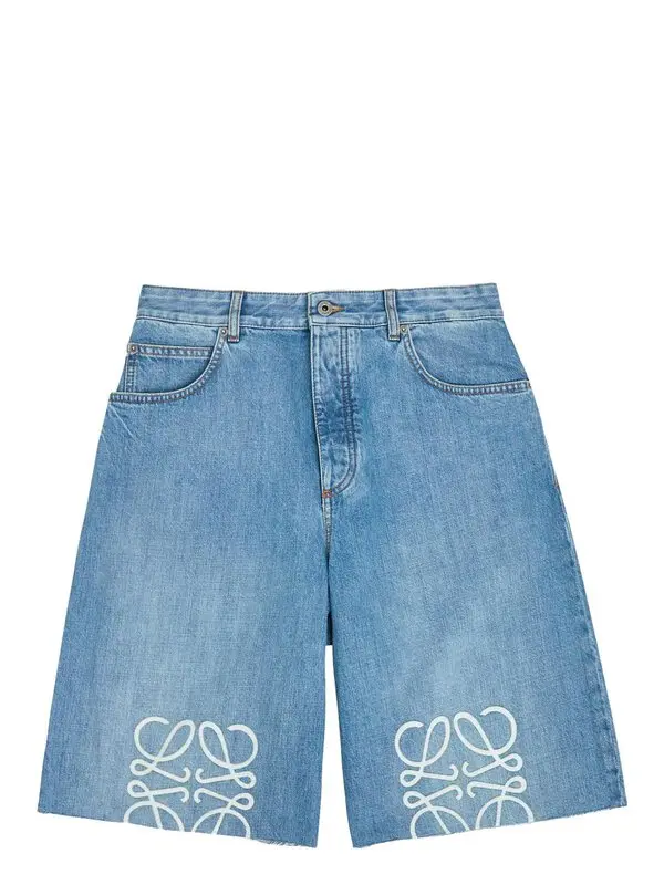 Loewe Anagram Shorts - Denim