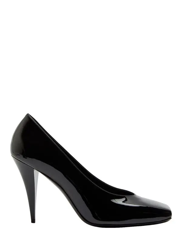 Givenchy Square-toe Patent Leather Pumps - Black