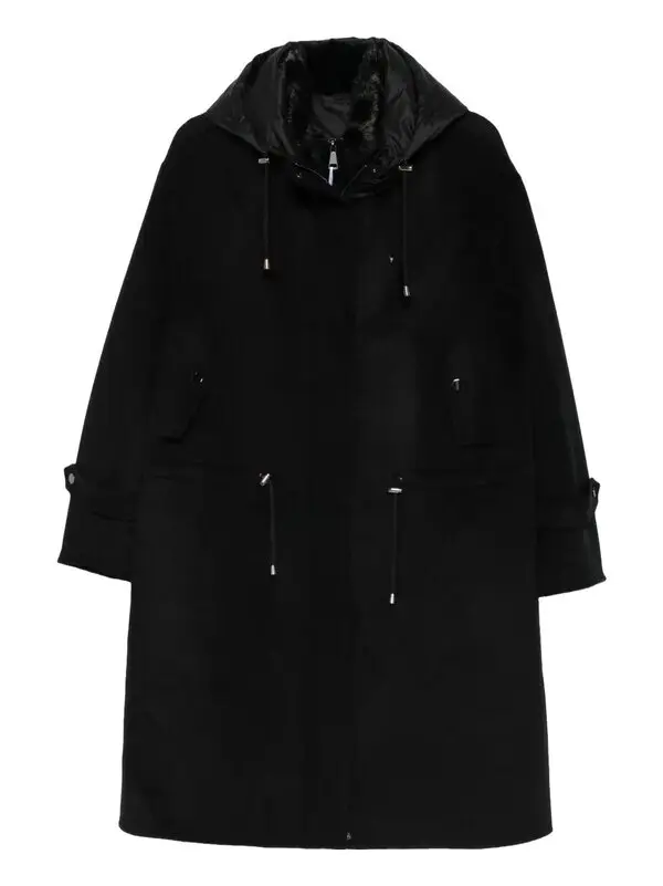 LISKA Cashmere Coat - Black