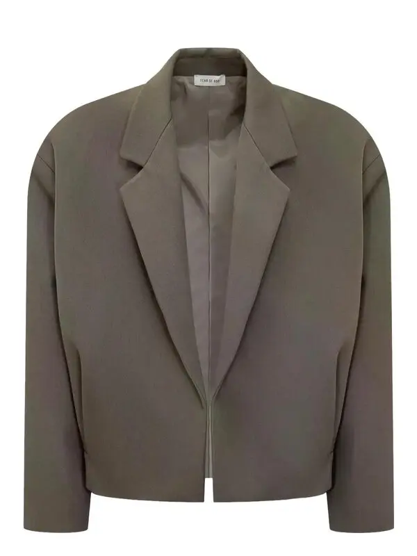 Fear Of God Cropped Blazer With Willow Lapel - Green