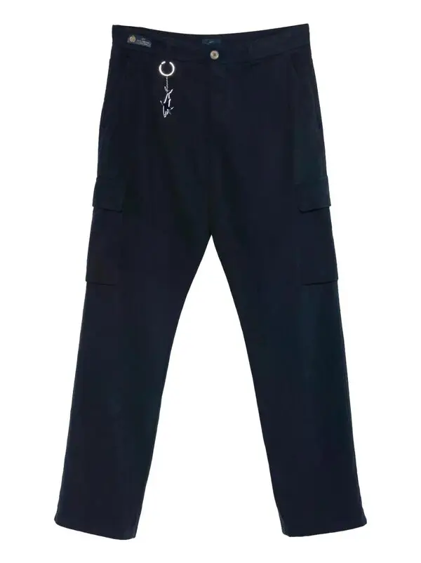 Paul & Shark Logo-charm Cargo Pants - Blue