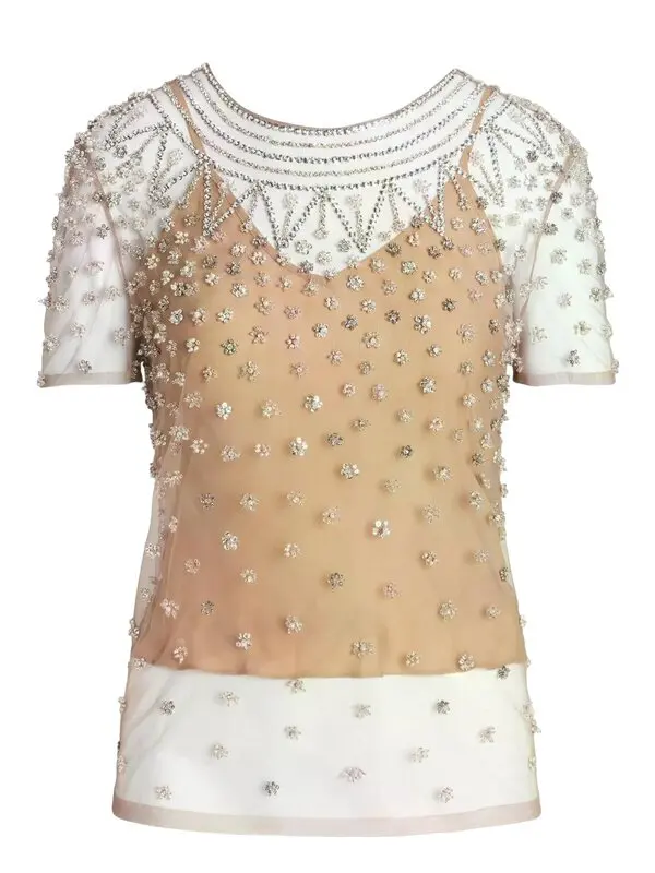 Ralph Lauren Carolinne Embellished Blouse - Pink