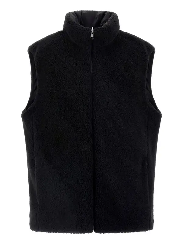 Herno Fleece Zip-up Gilet - Black