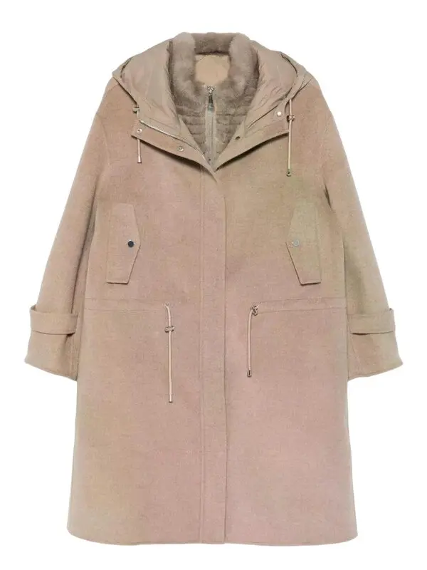 LISKA Layered Coat - Neutrals