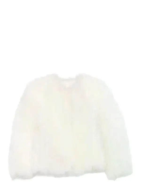 LISKA Goat-fur Jacket - White