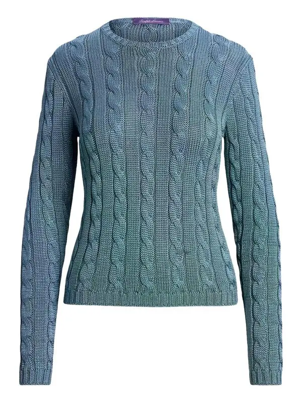 Ralph Lauren Cable Knit Top - Blue