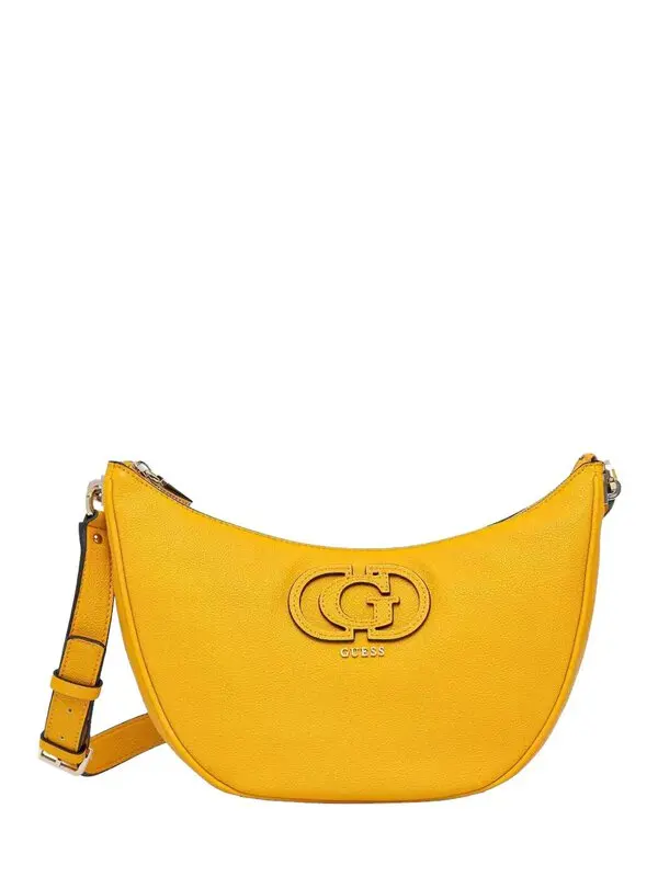 Guess Logo Shoulder Bag - Yellow