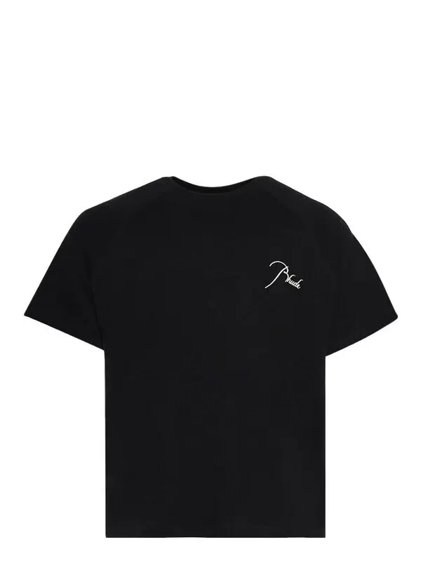 Rhude Classique Raglan Tee And White - Black