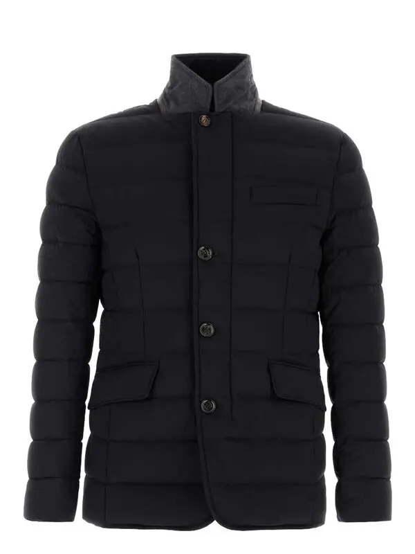 MOORER Zayn Quilted Down Jacket - Blue