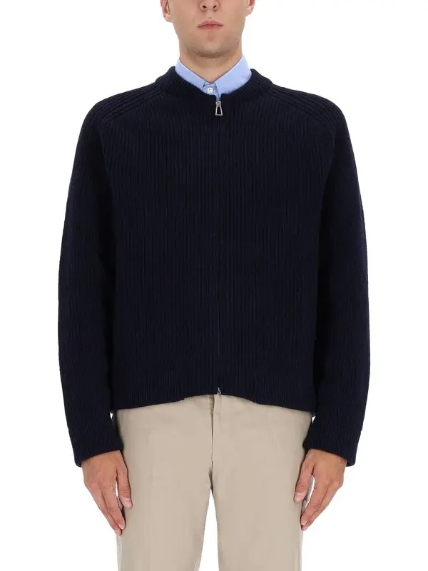 Paul Smith Zippered Cardigan - Blue