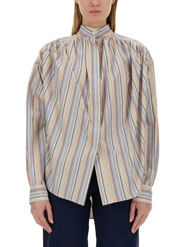 Etro Striped Cotton Blouse - Multicolour