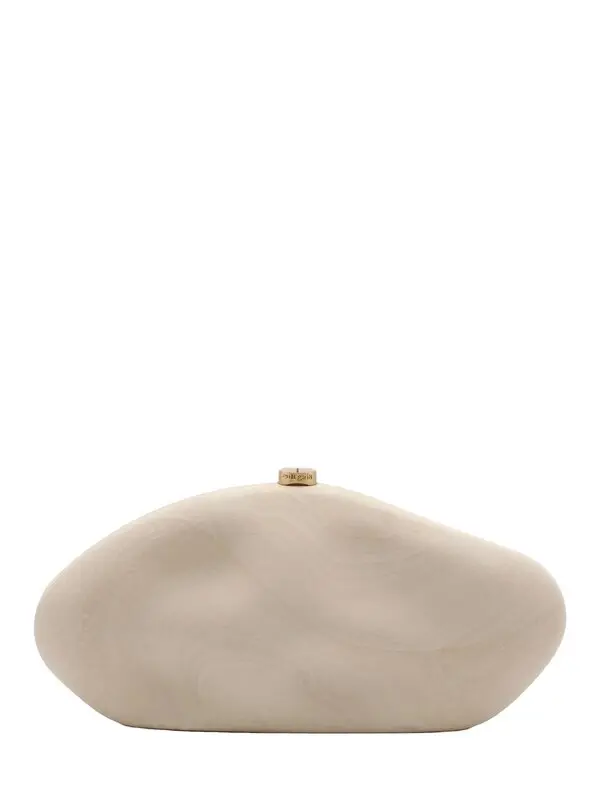 Cult Gaia The Caldera Clutch Bag - Ivory