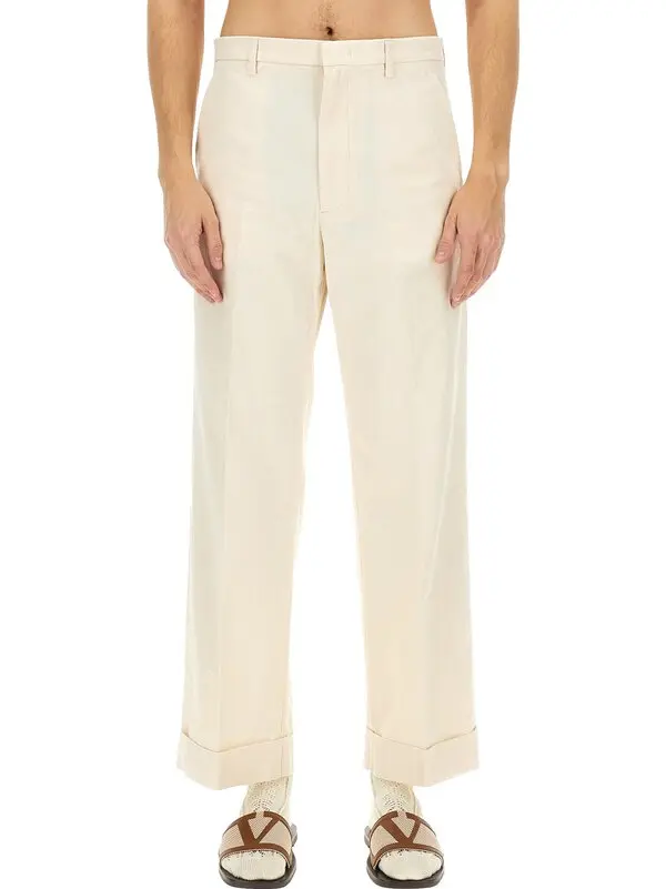 Valentino Garavani Pants With Lapels - Ivory