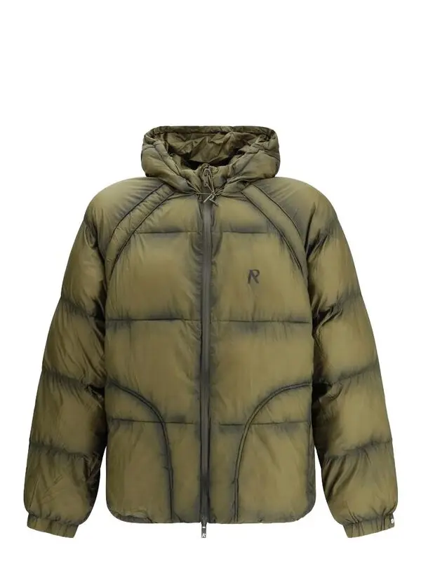 REPRESENT Hooded Down Jacket - Green