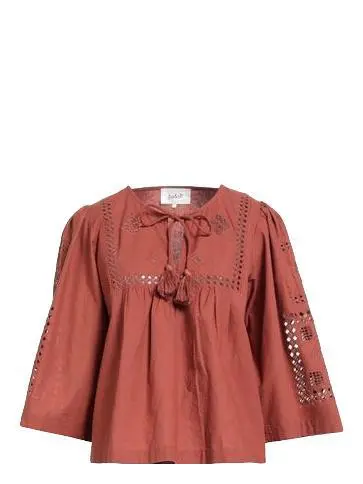 Ba&sh Embroidered Bohemian Blouse - Brown