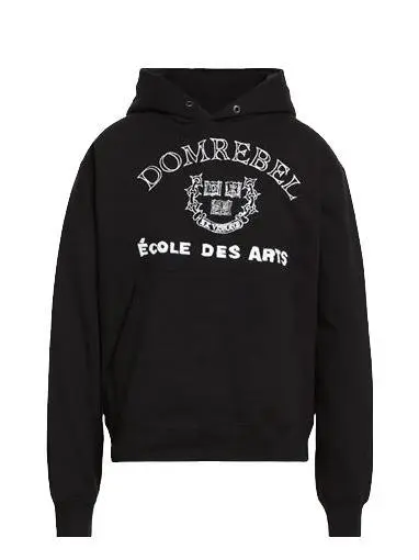 DOMREBEL Hooded Cotton Sweatshirt - Black