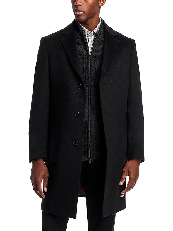 Cardinal Of Canada St. Pierre Cashmere Topcoat - Charcoal