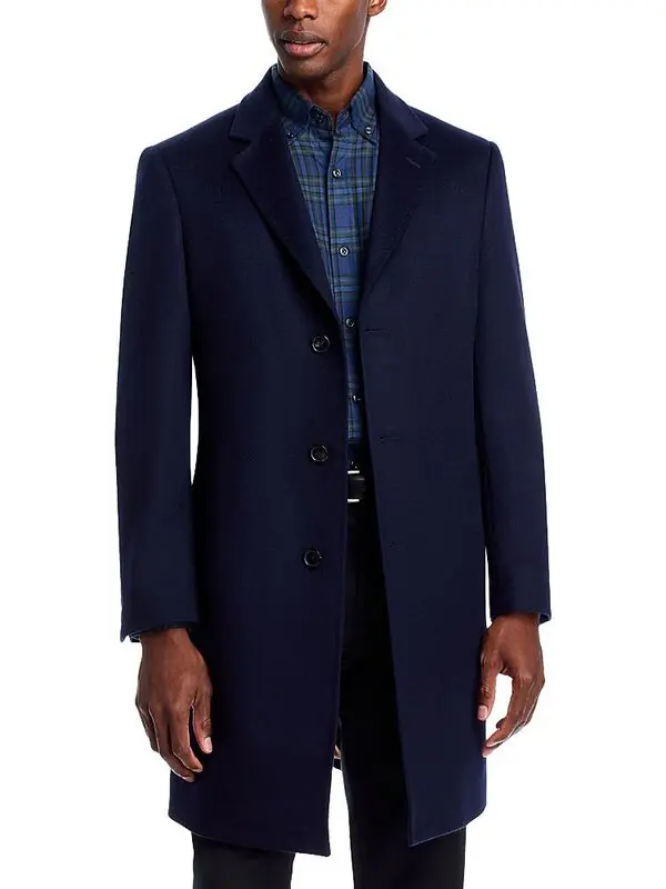 Cardinal Of Canada St. Pierre Cashmere Topcoat - Navy