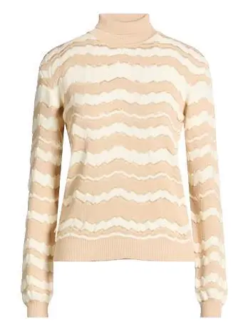 Missoni Turtleneck Knit Top - Beige