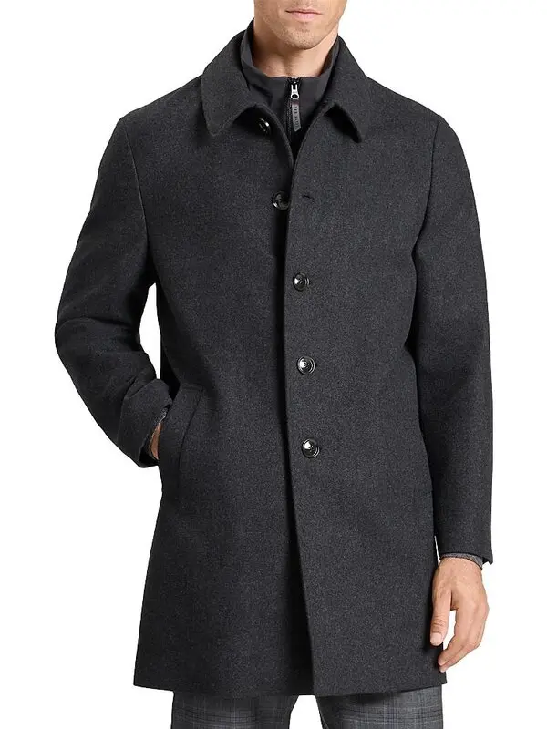 Ted Baker London Wimbledon Overcoat - Charcoal