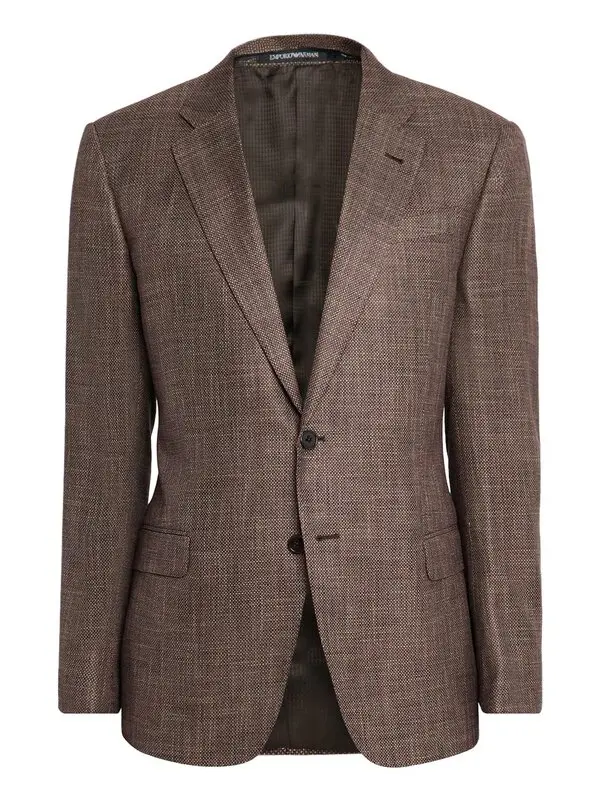 Emporio Armani Bamboo Viscose Birdseye G Line Sport Coat - Multi